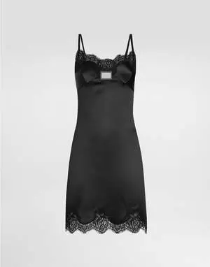 Dolce & Gabbana Stretch Satin Slip Dress