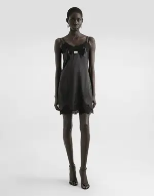 Dolce & Gabbana Stretch Satin Slip Dress
