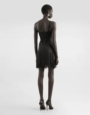 Dolce & Gabbana Stretch Satin Slip Dress
