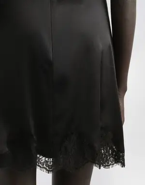 Dolce & Gabbana Stretch Satin Slip Dress