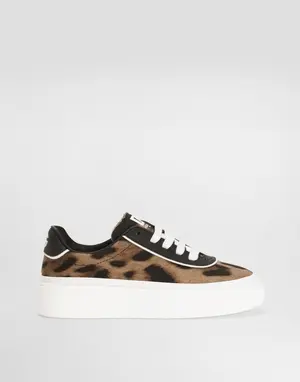 Dolce & Gabbana Leo- Drill Sneakers Shoes Animal - Print