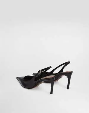 Dolce & Gabbana Polished Goatskin Slingbacks Pumps And Slingback - Black
