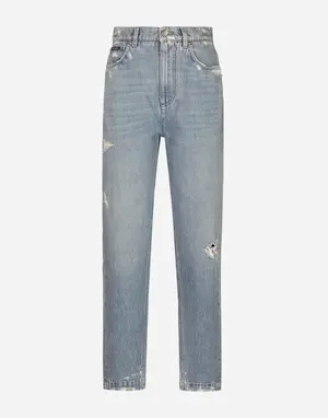 Dolce & Gabbana Cotton Denim Amber Jeans Denim And Jeans Multi-colored Cotton - Multicolor