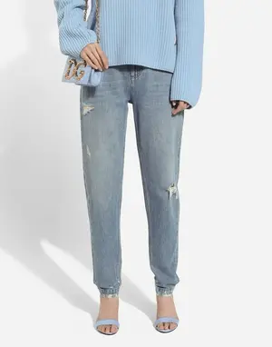Dolce & Gabbana Cotton Denim Amber Jeans Denim And Jeans Multi-colored Cotton