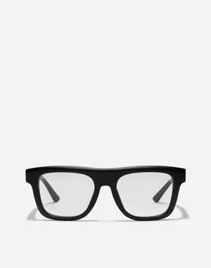 Dolce & Gabbana Rectangular Acetate Sunglasses - Black