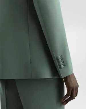 Dolce & Gabbana Single-breasted Wool Poplin Jacket Suits And Blazers - Green