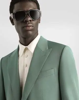 Dolce & Gabbana Single-breasted Wool Poplin Jacket Suits And Blazers - Green