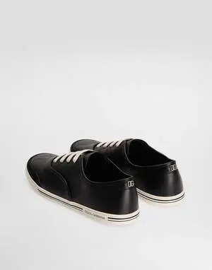 Dolce & Gabbana Calfskin Leather Saint Tropez Sneakers - Black