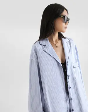 Dolce & Gabbana Striped Fabric Vanity Shirt