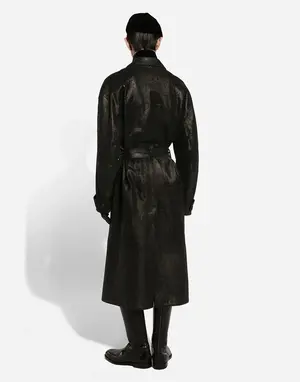 Dolce & Gabbana Leather Trench Coat