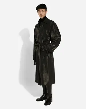 Dolce & Gabbana Leather Trench Coat