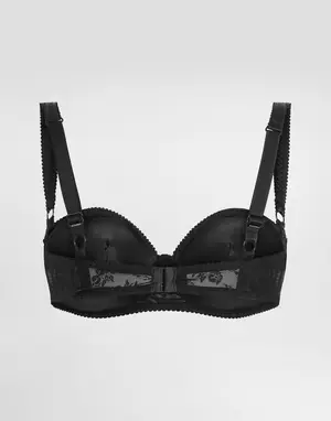 Dolce & Gabbana Lace Balconette Bra With Conical Cups Underwear