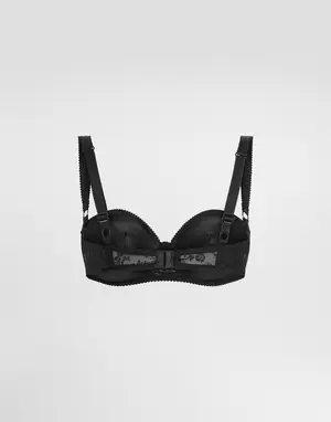 Dolce & Gabbana Lace Balconette Bra With Conical Cups Underwear