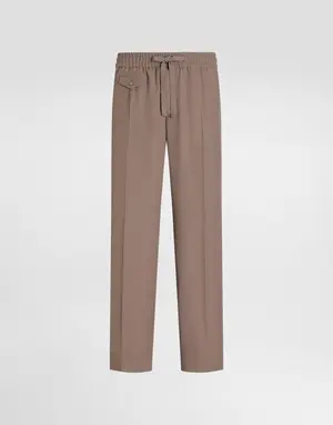 Dolce & Gabbana Wool Poplin Jogging Trousers