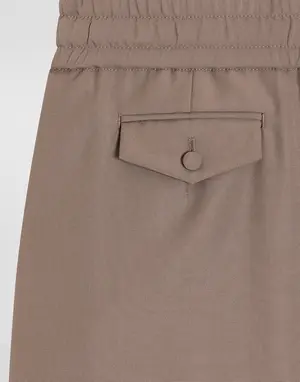 Dolce & Gabbana Wool Poplin Jogging Trousers