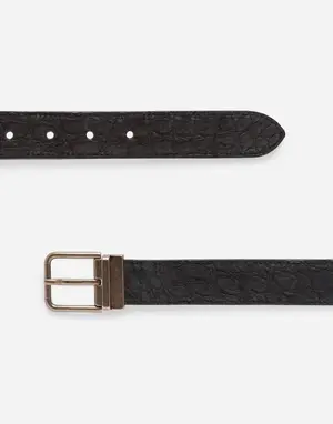 Dolce & Gabbana Crocodile Skin Belt Belts