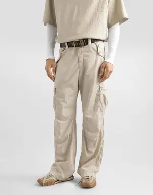 Dolce & Gabbana Poplin Cargo Trousers - Beige
