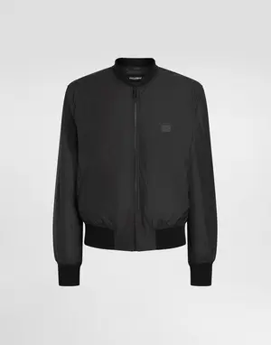 Dolce & Gabbana Technical Fabric Bomber Jacket With Tag Coats And Jackets - Black