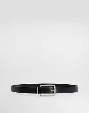 Dolce & Gabbana Calfskin Belt Belts - Black