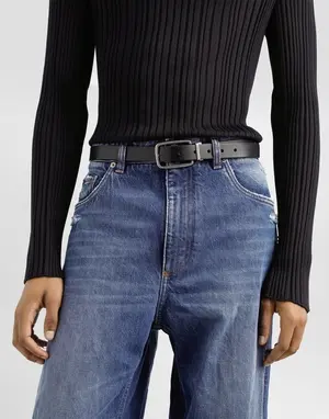 Dolce & Gabbana Calfskin Belt - Black
