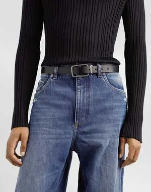 Dolce & Gabbana Calfskin Belt - Black