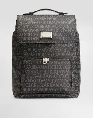 Dolce & Gabbana Coated Jacquard Backpack Backpacks And Fanny Packs Multi-colored Fabric - Multicolor