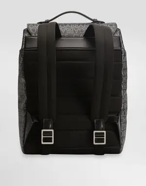 Dolce & Gabbana Coated Jacquard Logo Backpack