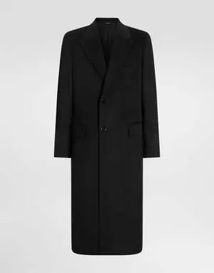 Dolce & Gabbana Single-breasted Cashmere Coat - Black