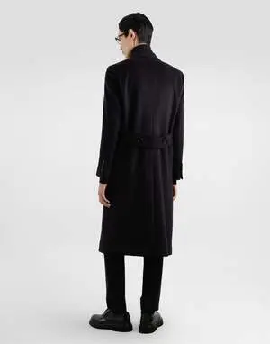 Dolce & Gabbana Single-breasted Cashmere Coat Coats And Jackets - Grey