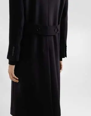 Dolce & Gabbana Single-breasted Cashmere Coat Coats And Jackets - Grey