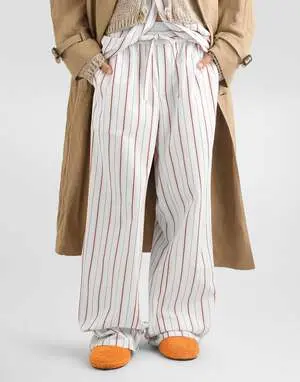 Dolce & Gabbana Striped Poplin Trousers