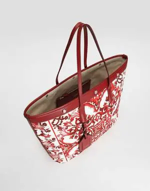 Dolce & Gabbana Printed Leather Shopper Bag - Multicolor