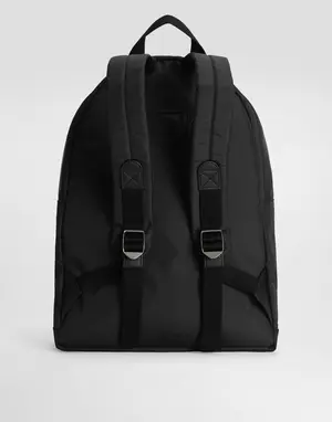 Dolce & Gabbana Nylon Backpack With Dg Rubber Patch Accessories - Black