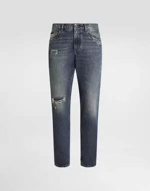 Dolce & Gabbana Regular Cotton Jeans Denim Multi-colored - Multicolor