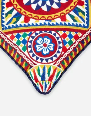 Dolce & Gabbana Embroidered Cushion Medium Special Cushions