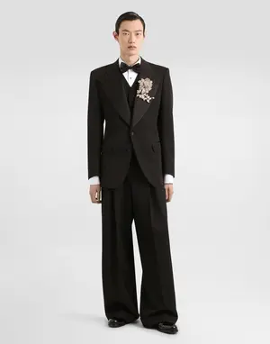 Dolce & Gabbana Wool And Silk Vest Suits And Blazers