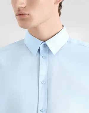 Dolce & Gabbana Camicia Shirts Light Blue Cotton