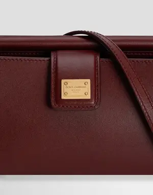 Dolce & Gabbana Plongé Calfskin Phone Bag Collection - Bordeaux