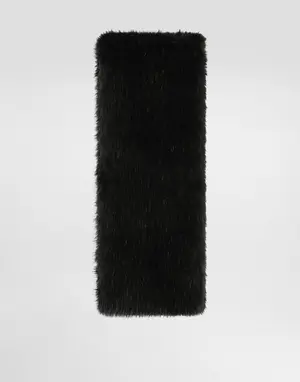 Dolce & Gabbana Faux Fur Muff Hats And Gloves - Black
