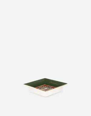 Dolce & Gabbana Porcelain Trinket Tray Storage Trays - Multicolor