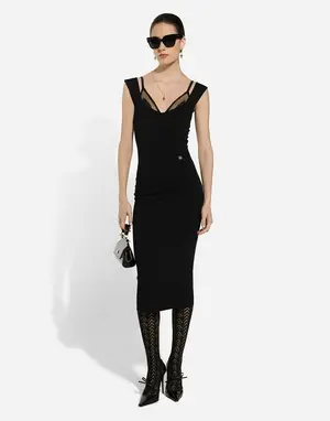 Dolce & Gabbana Sleeveless Viscose Knit Dress