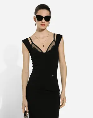 Dolce & Gabbana Sleeveless Viscose Knit Dress
