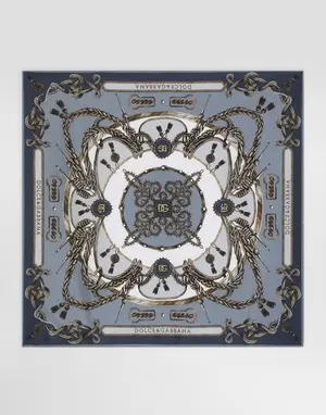 Dolce & Gabbana Cargo-print Silk Twill Scarf 70x70 Scarves And Silks - Multicolor