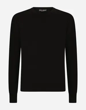 Dolce & Gabbana Pull Girocollo Sweaters And Cardigans - Black
