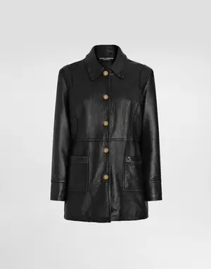 Dolce & Gabbana Vintage Lambskin Jacket Coats And Jackets - Black