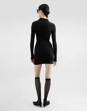 Dolce & Gabbana Ribbed Wool Polo-style Sweater