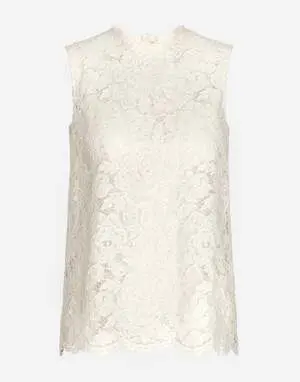Dolce & Gabbana Top Shirts And Tops Lace - White