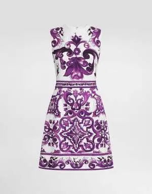 Dolce & Gabbana Majolica-print Sleeveless Dress Dresses - Multicolor