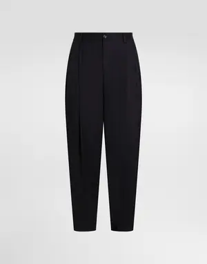 Dolce & Gabbana Flannel Trousers Pants And Shorts - Blue