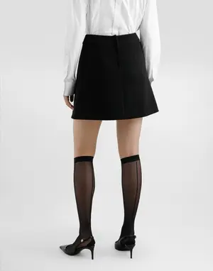 Dolce & Gabbana A-line Wool Crepe Miniskirt Skirts